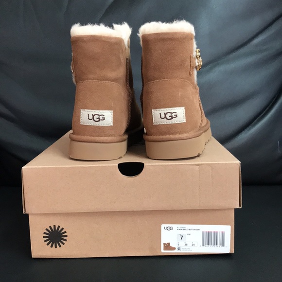UGG | Shoes | Ugg W Mini Bailey Button Gem Boots | Poshmark